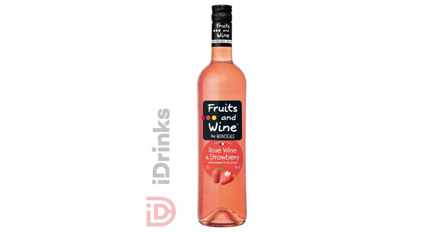 Fruits and Wine - Rosé bor & Eper [0,75L|7%] - iDrinks.hu