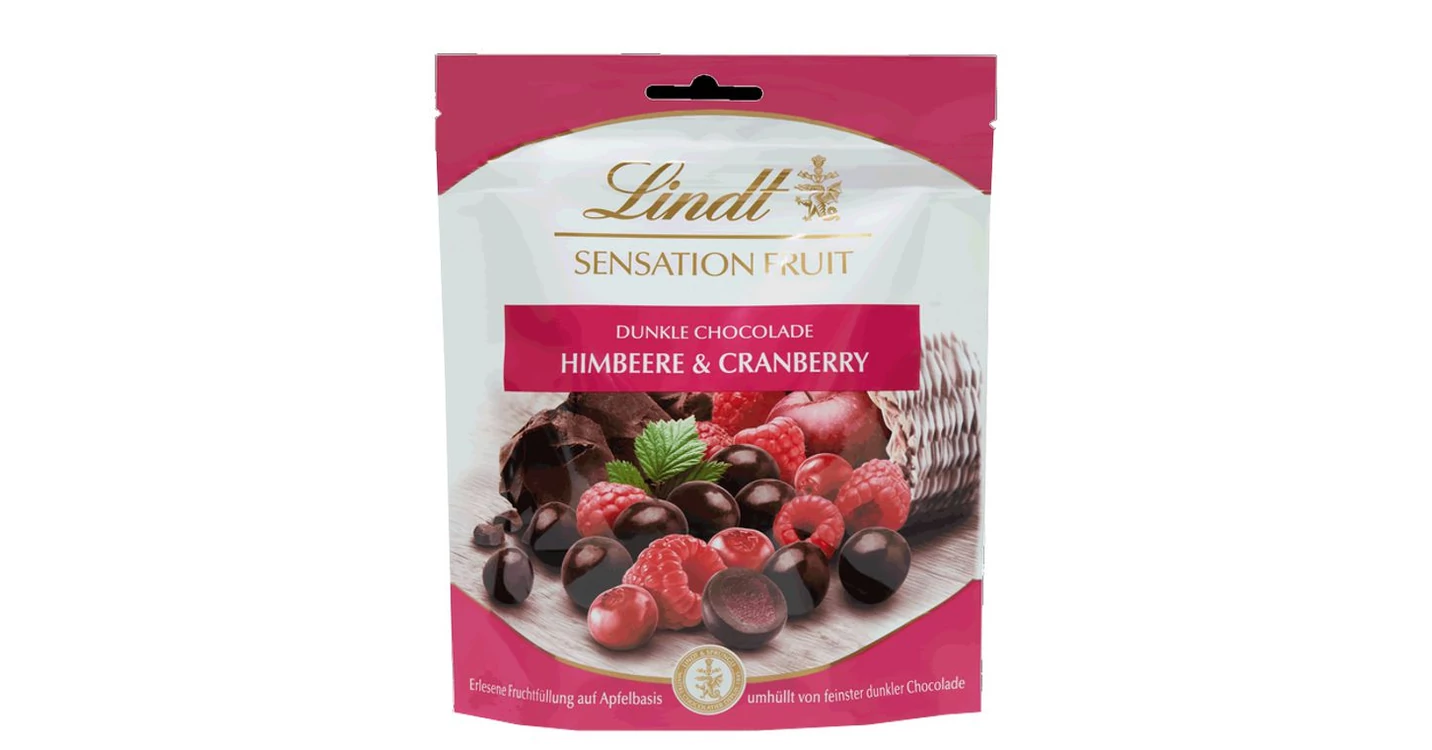 Lindt Fruit Sensation Raspberry & Cranberry [150g] - iDrinks.hu