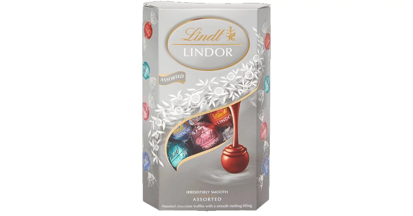Lindt Lindor Mega Silver Csokoládé Golyó Válogatás [337g] - iDrinks.hu