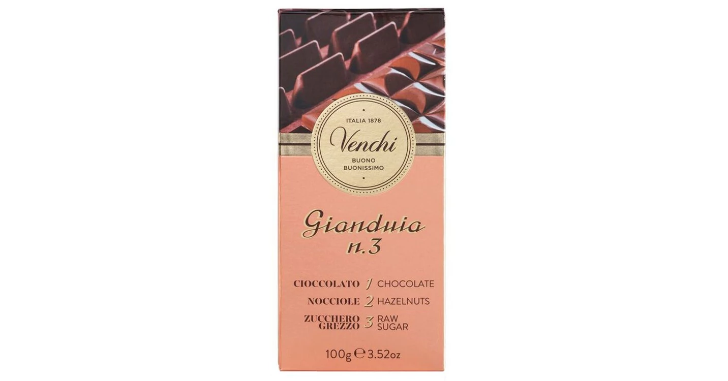 Venchi Dark Chocolate Gianduia N.3 Étcsokoládé [100g] - iDrinks.hu