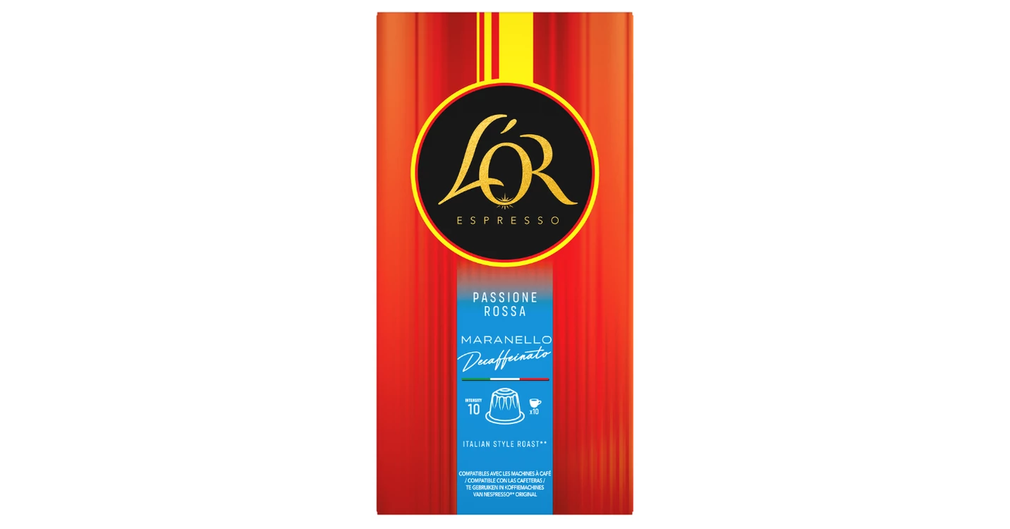 L'Or Ferrari Maranello Decaffeinato Nespresso Kompatibilis Kávékapszula ...