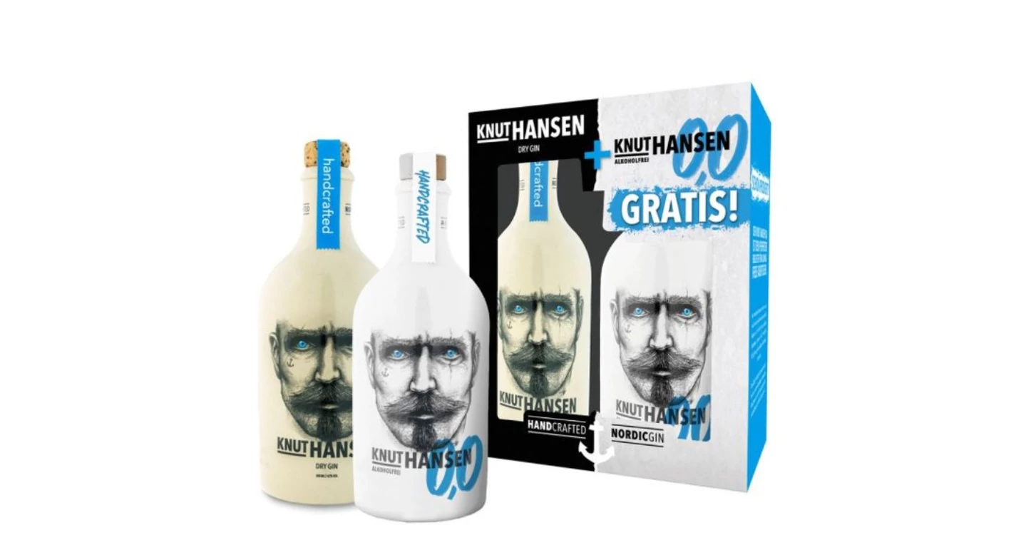 Knut Hansen Dry Gin & Zero Alcohol Duo Pack [2x0,5L|42%] - iDrinks.hu