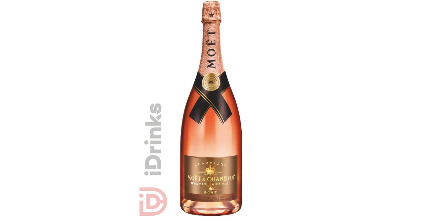 Moet & Chandon N.I.R. Nectar Imperial Rosé Luminous Magnum Champagne [1 ...