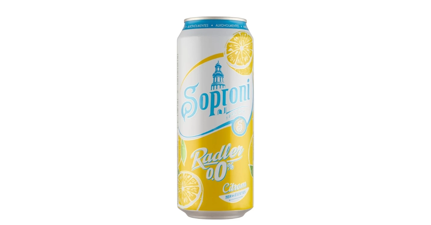 Soproni Radler Citrom Alkoholmentes /Dobozos/ [0,5L|0%] [24db/pack ...
