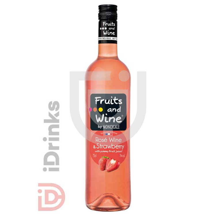 Fruits and Wine - Rosé bor & Eper [0,75L|7%] - iDrinks.hu