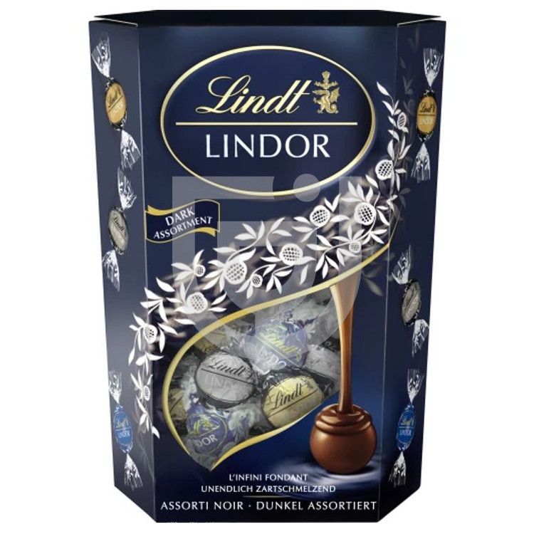 Lindt Lindor Mega Dark Assorted Chocolate Csokoládégolyó [337g ...