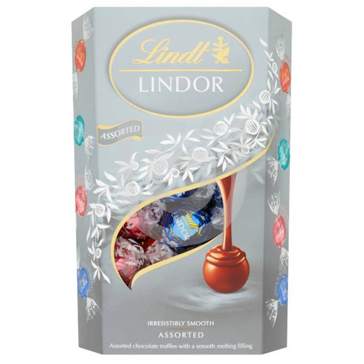 Lindt Lindor Silver Vegyes Csokoládé Golyó Válogatás [200g] - iDrinks.hu