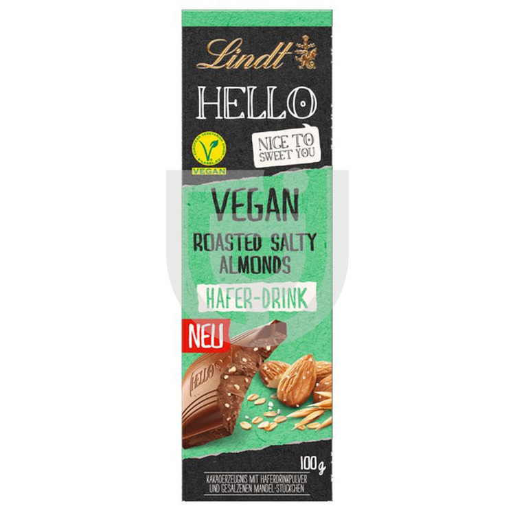 Lindt Hello Vegan Salted Almonds Csokoládé [100g] - iDrinks.hu