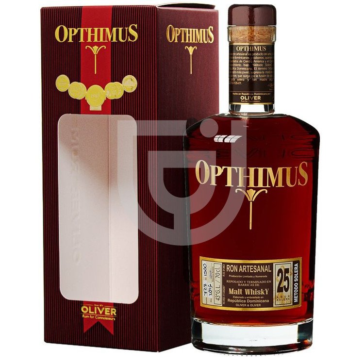 Opthimus 25 Anos Sistema Solera Malt Finish Rum [0,7L|43%] - iDrinks.hu